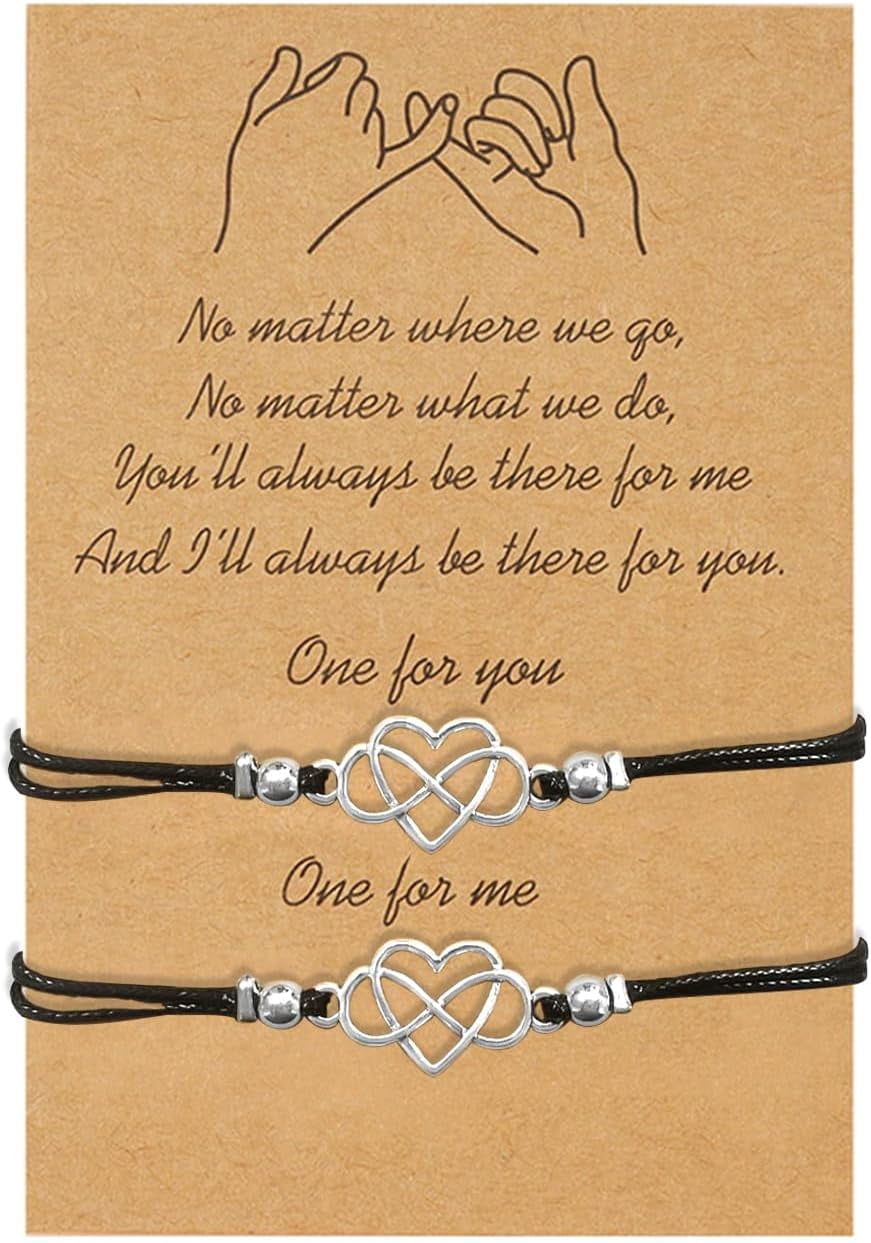 Pinky Promise Distance Matching Bracelets For Couples Best Friend Bff Friendship Bracelet Mother ...