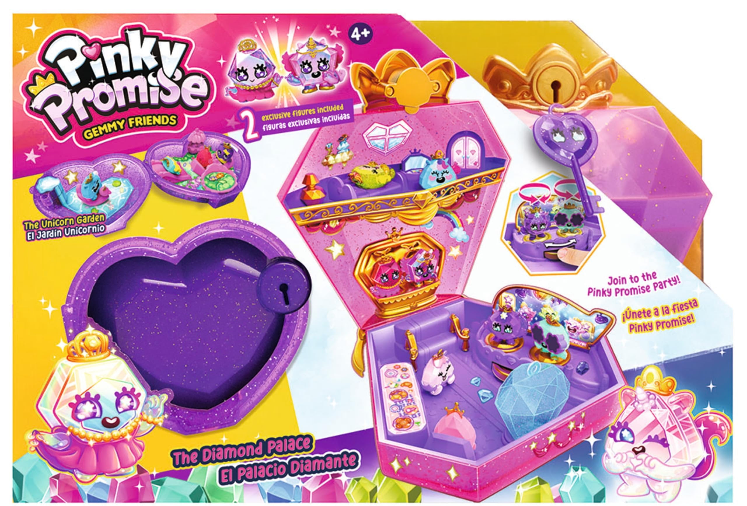 PlayMonster Pinky Promise Gemmy Friends Diamond Palace and Unicorn ...