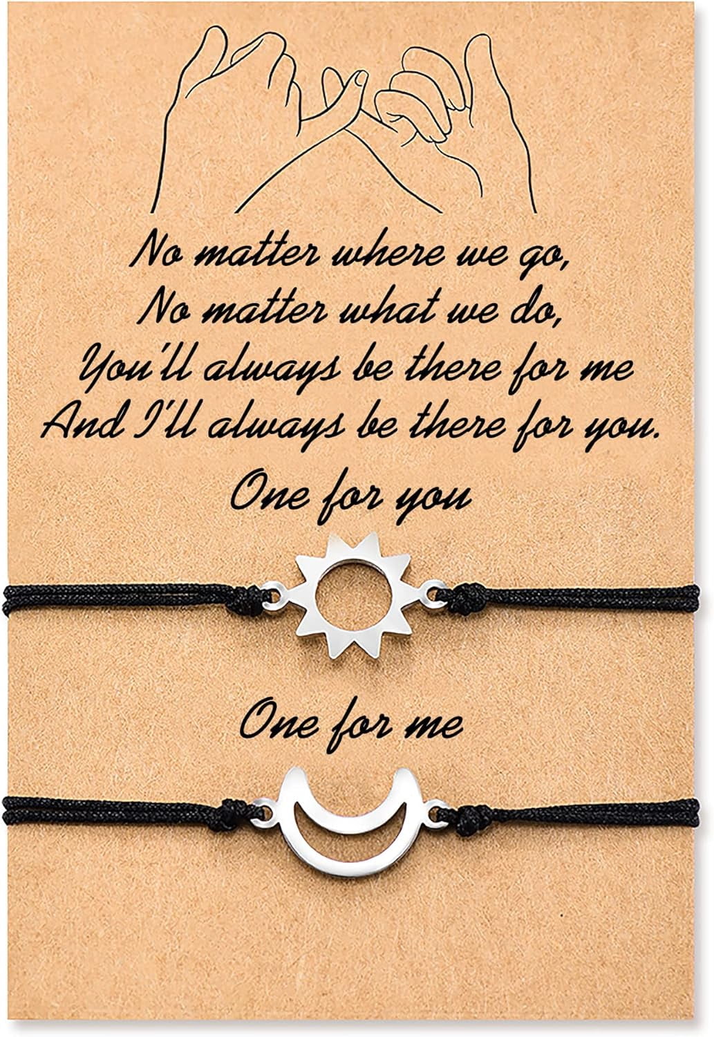 Pinky Promise Matching Relationship Bracelets For Friends Couple Family ...