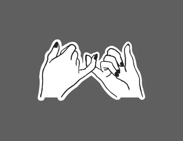 Pinky Promise Sticker Waterproof Sticker Phone Decal Water Bottle ...