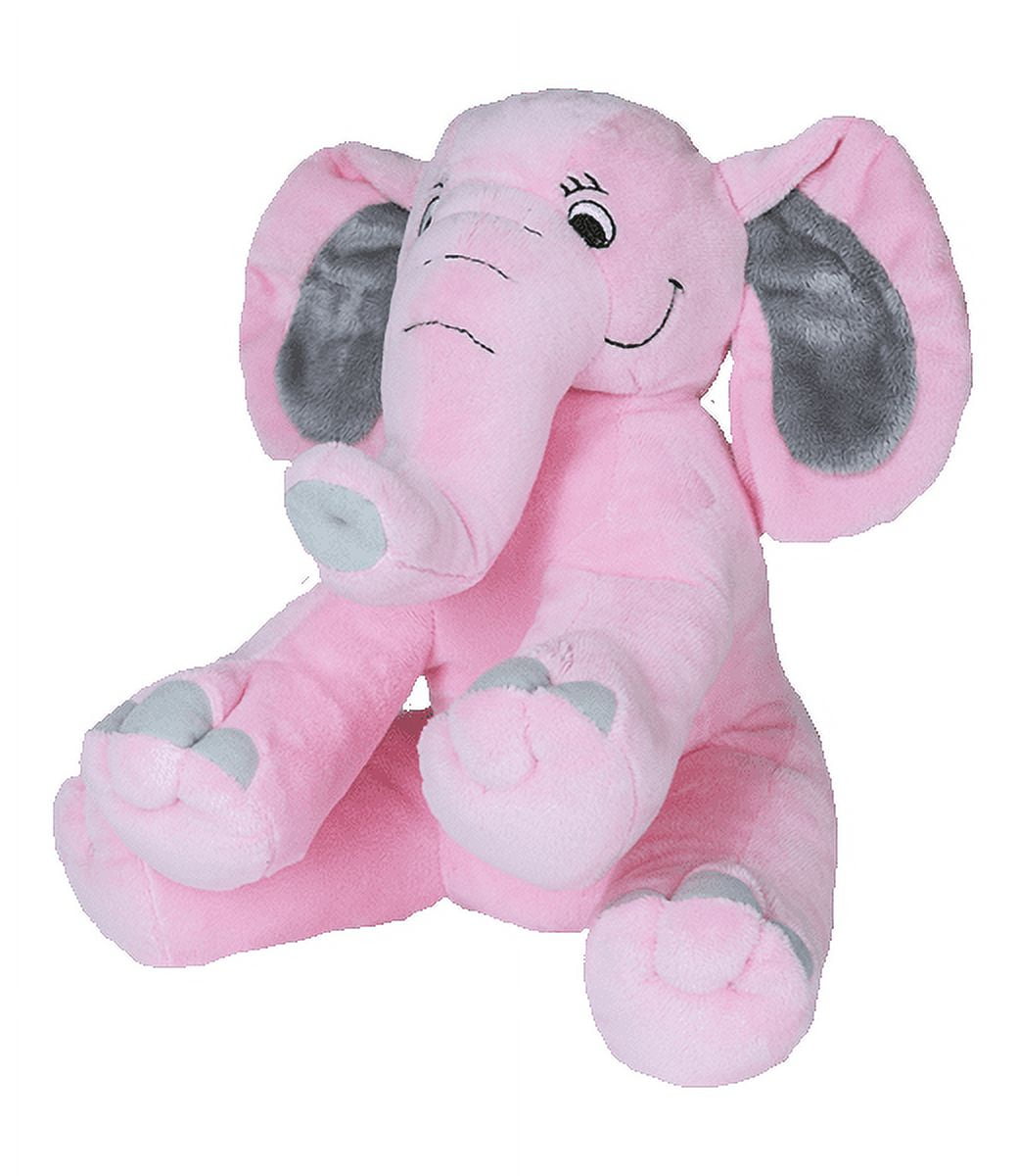 Pinky The Elephant Stuffed Animal Toy, 16 Inch Plush Pink Elephant ...