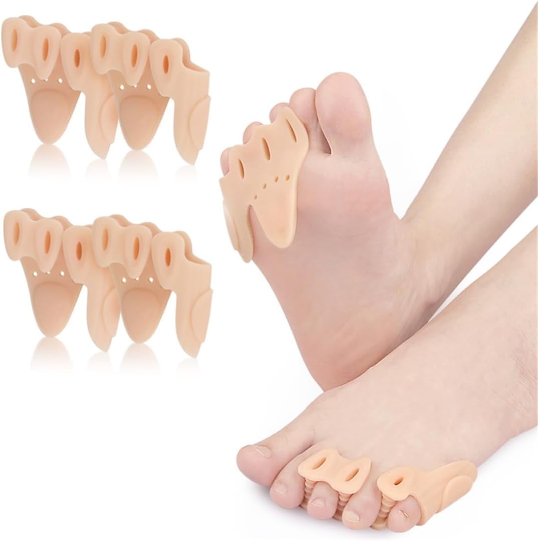 Pinky Toe Protectors, 3-Holes Toe Separators Gel Little Toe Spacer for ...