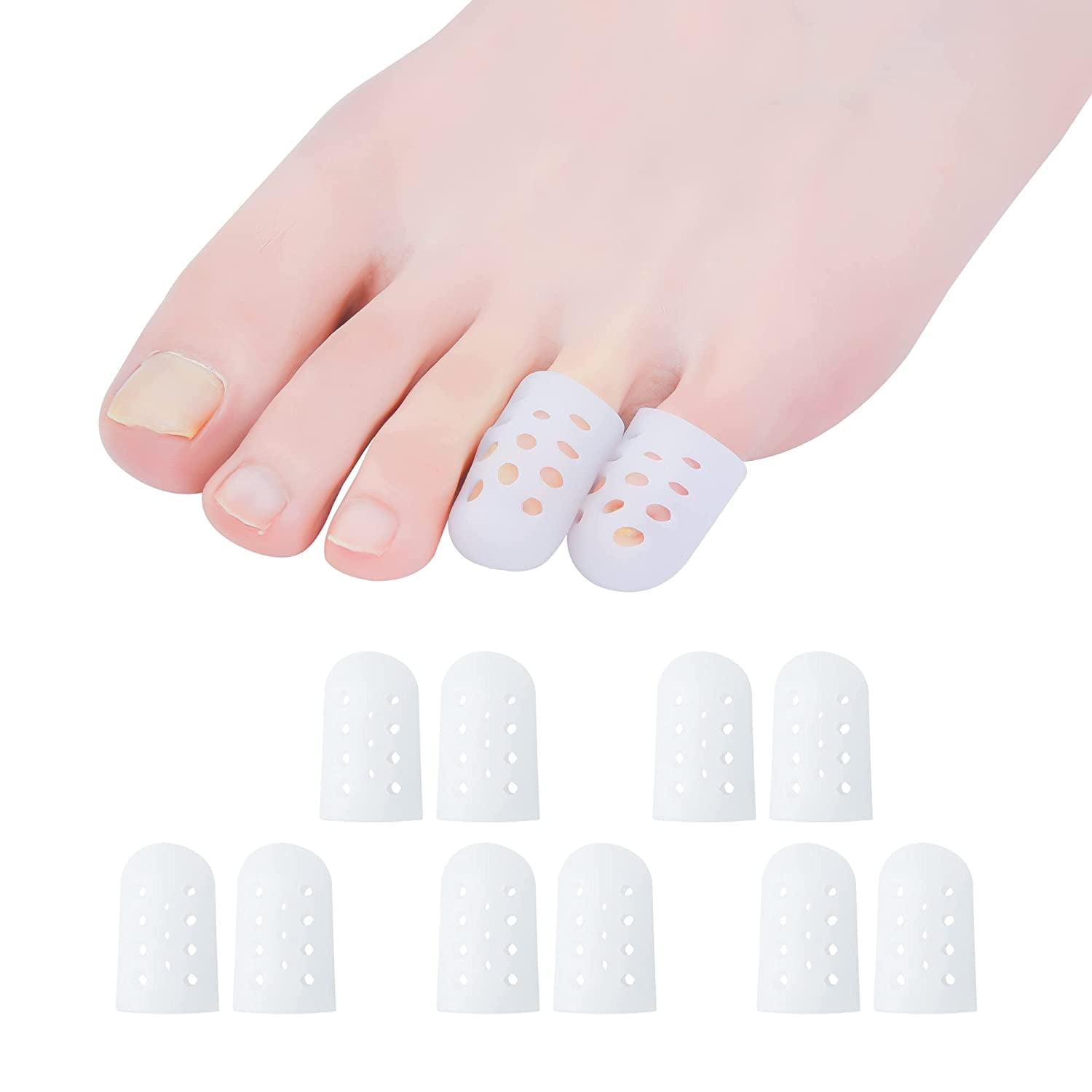 Pinky Toe Protectors, Beige Little Toe Covers Toe Sleeves, Protect Toe ...