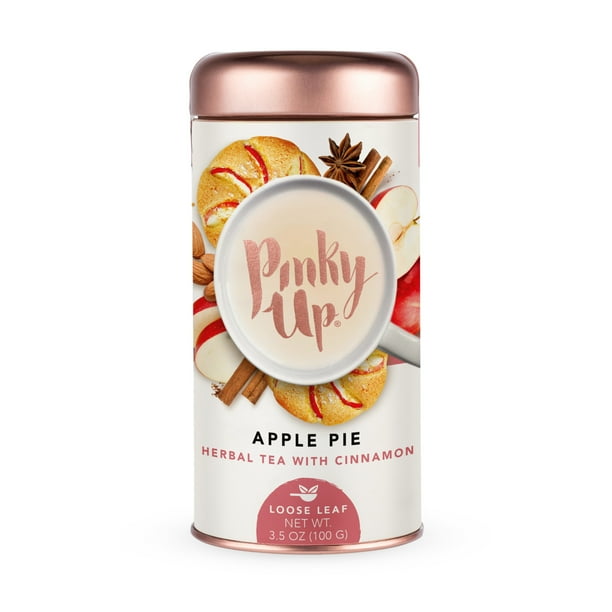 Pinky Up Apple Pie Herbal Tea, Flavored Tea, Caffeine Free Tea, 3.5oz ...