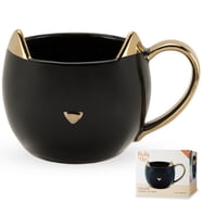 Gibson Home Gold Finch 4-Piece Fine Ceramic Gold-Plated Mug Set, 16.7oz ...