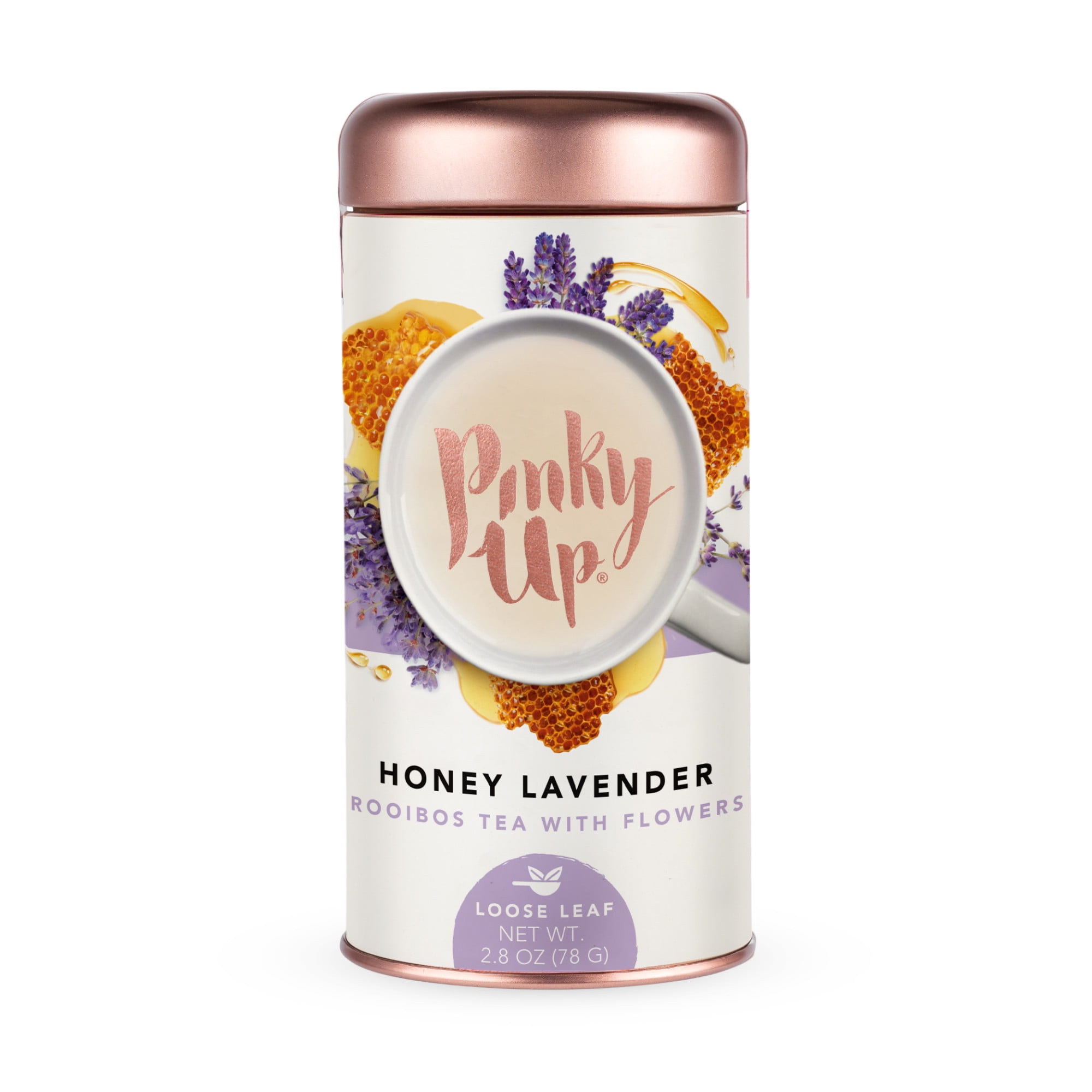 Pinky Up Honey Lavender Loose Leaf Tea, Rooibos Tea, 4 Oz Tin, 25 ...