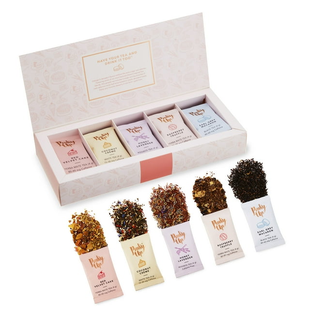 Pinky Up Loose Leaf Tea Sampler Set - Calorie Free Single Serving Loose ...