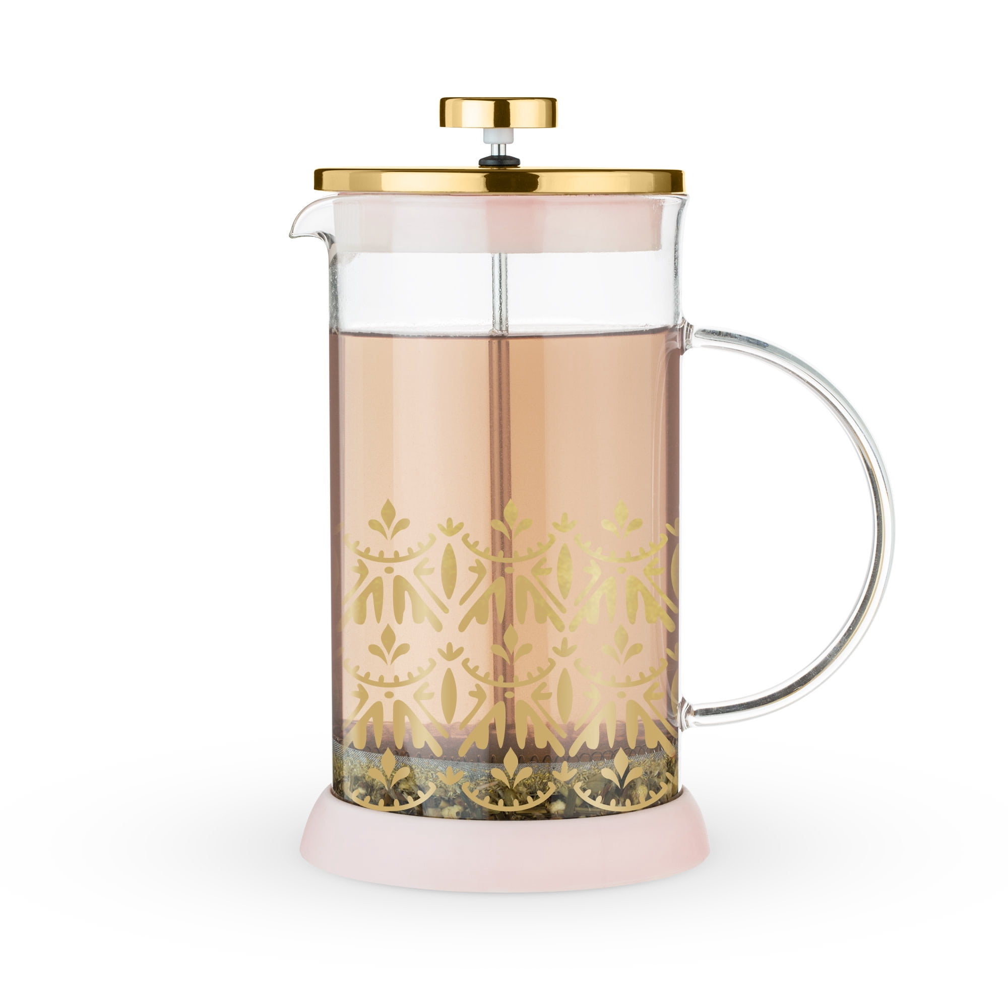 Pinky Up Riley Casablanca Pink & Gold Press Pot Tea and Coffee Maker ...