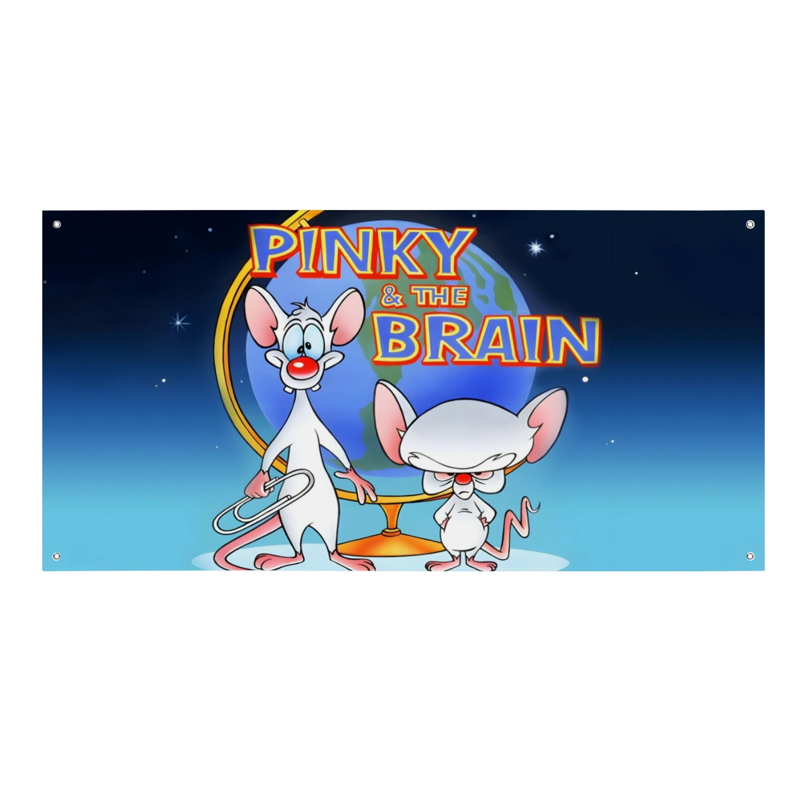 Pinky and the Brain-Theme Backdrops Banner Birthday Party Decor ...