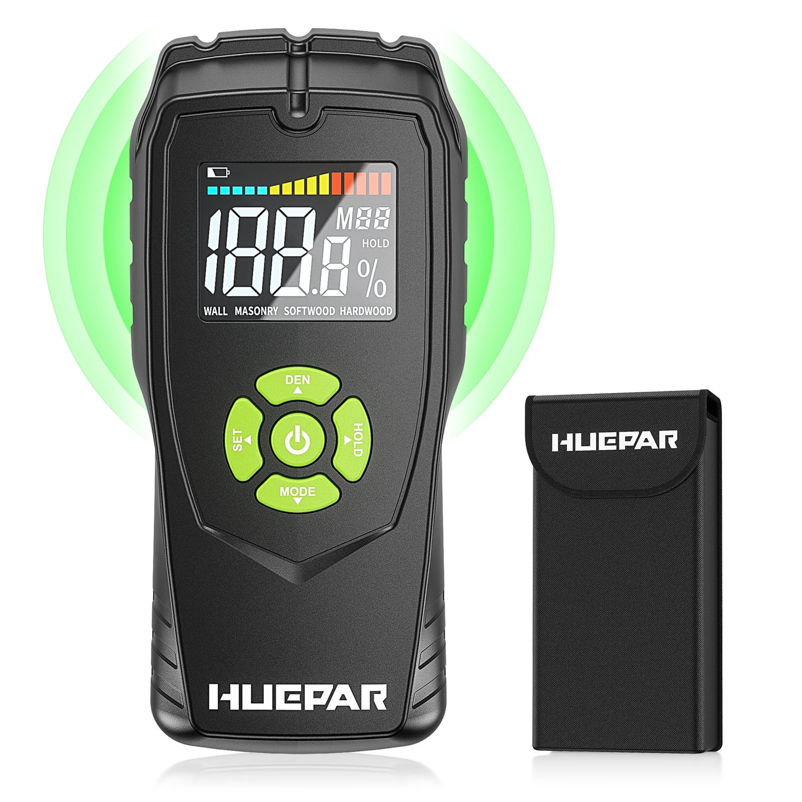 Pinless Digital Wood Moisture Meter, 4 Measuring Modes Water Leak ...