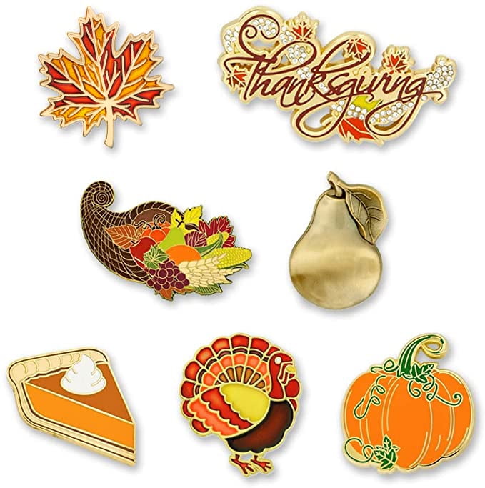 Pinmart Thanksgiving Autumn Enamel Lapel Pin - Walmart.com