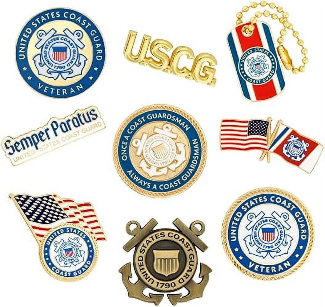 Pinmart's Officially Licensed U.S. Coast Guard Enamel Lapel Pin Set ...