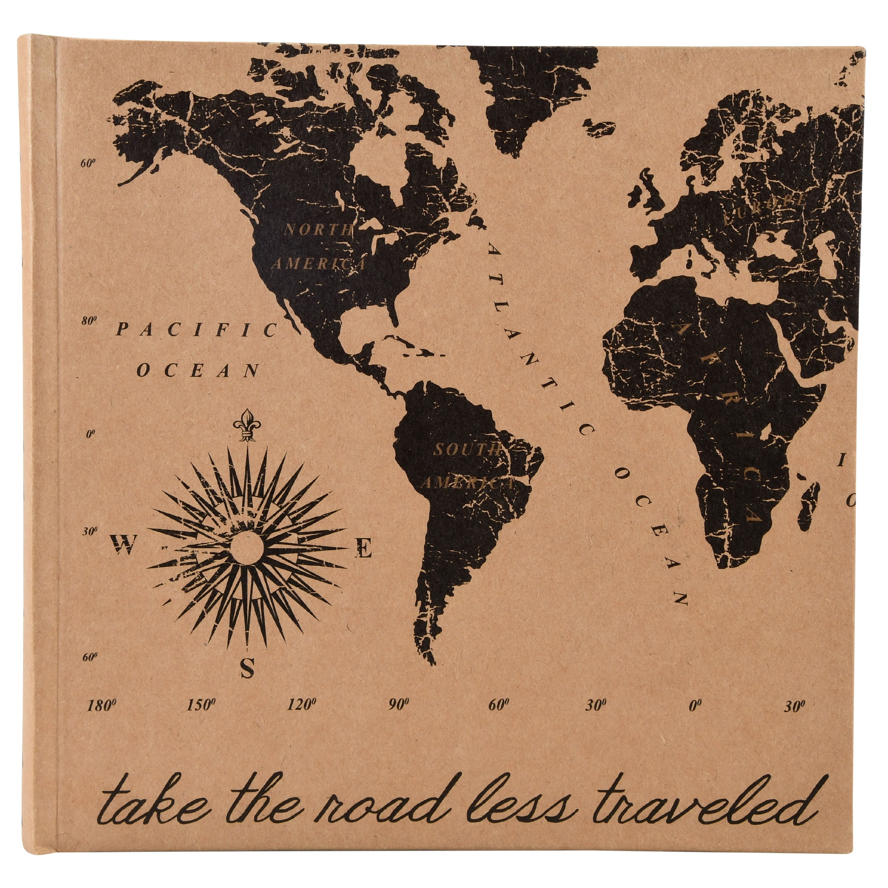 Pinnacle 4"x6" World Map Photo Album - Walmart.com