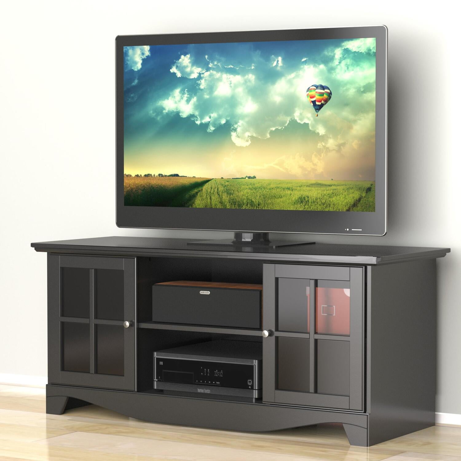 Nexera Pinnacle 56" TV Stand in Black - Walmart.com