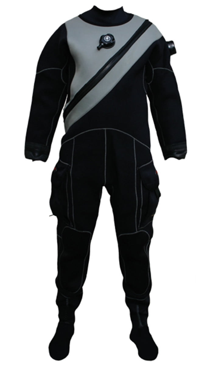 Pinnacle Black Ice Scuba Diving Unisex Merino Drysuit - Walmart.com