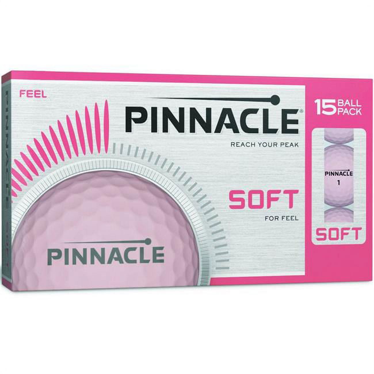 Pinnacle Golf Balls, Pink, 15 Pack - Walmart.com