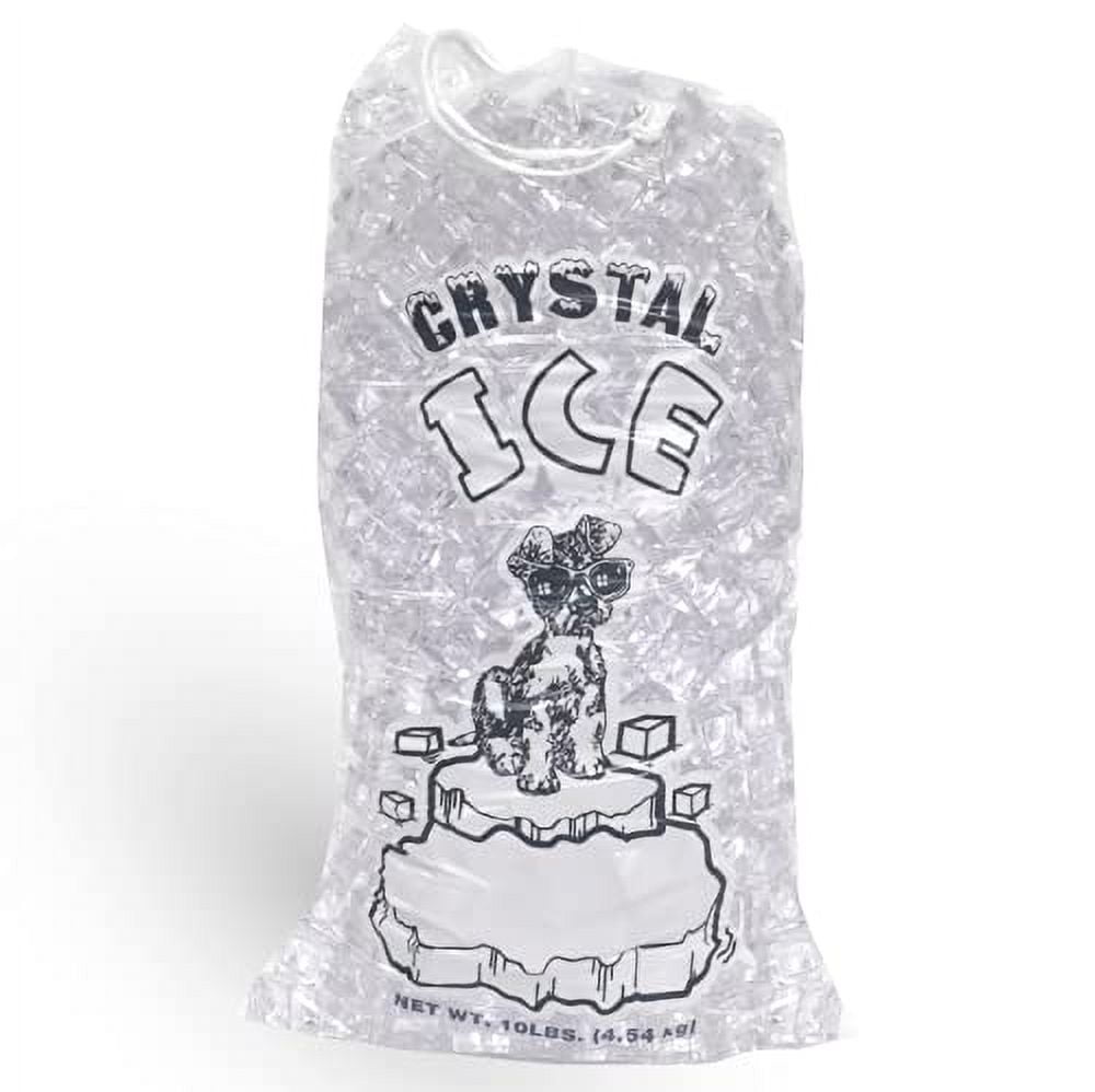 Pinnacle Mercantile Plastic Ice Bags 10 Lb. with Draw String Closure ...