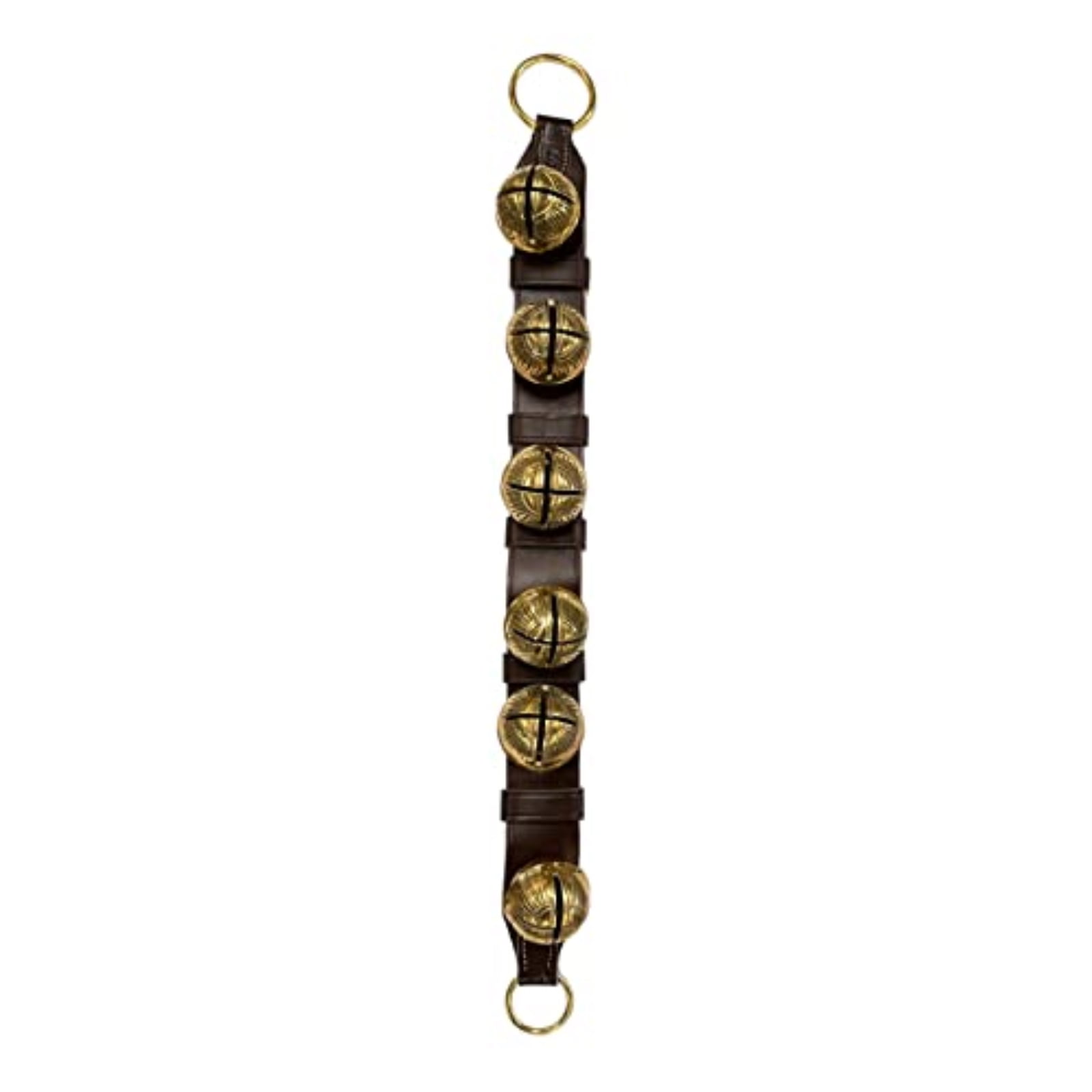 Pinnacle Peak Trading Company Dark Brown 6 Solid Brass Bells Natural ...