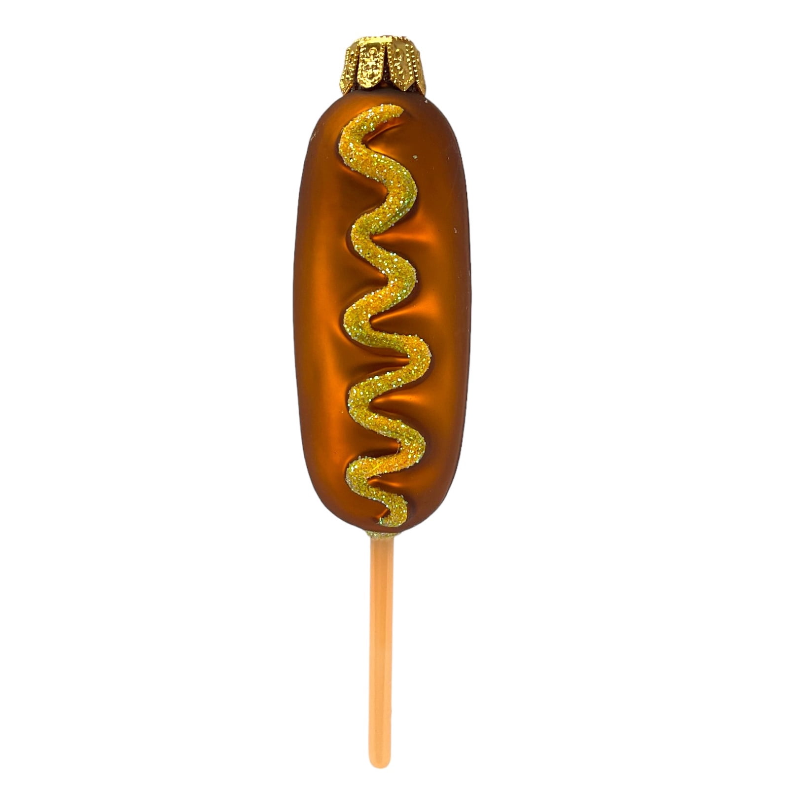 Pinnacle Peak Trading Corn Dog Food Polish Mouth Blown Glass Christmas ...
