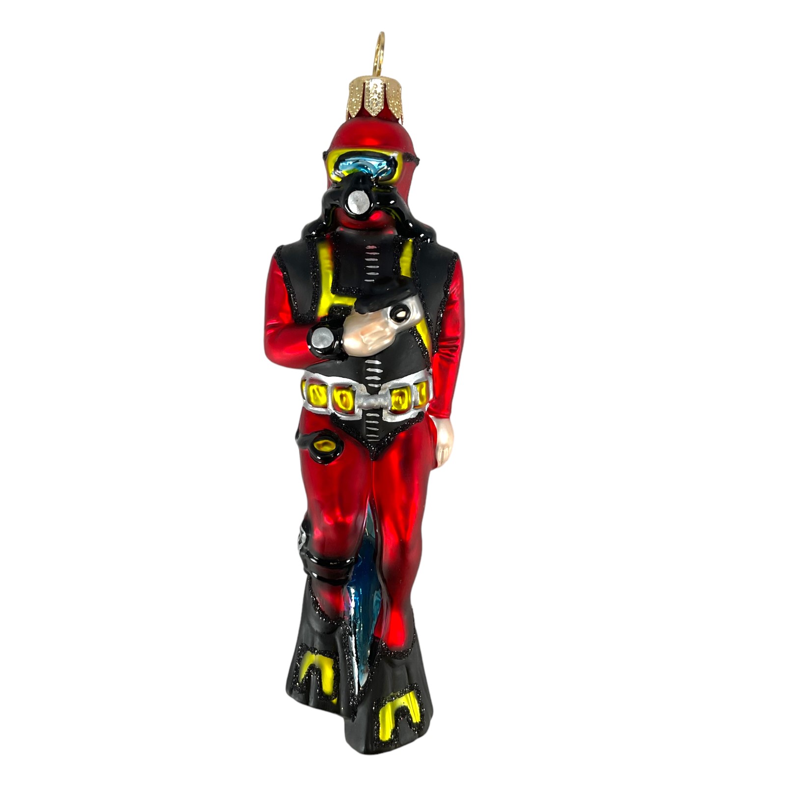 Pinnacle Peak Trading Scuba Diver Diving Polish Glass Christmas ...