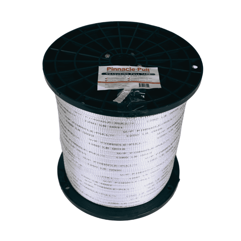 Pinnacle Pull 1/2" x 3000', 1250lb Measuring Pull Tape, Mule Tape, Low ...