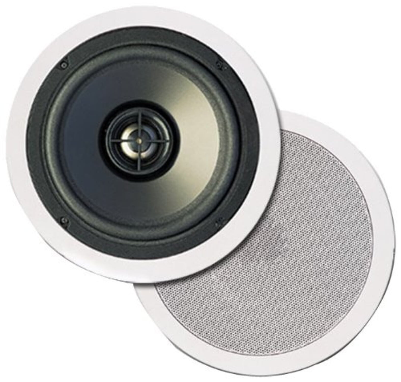 Pinnacle Speakers CM8001 8-Inch 2-Way In-Wall Speakers w/ Pivot Mount Tweeters - Walmart.com