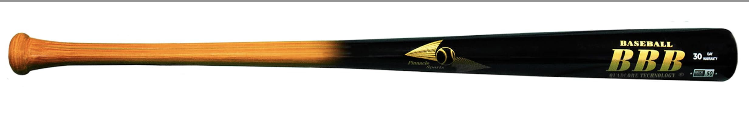 Pinnacle Sports Adult BamBooBat (Brown Handle/Black Barrel), 34-Inch/31 ...