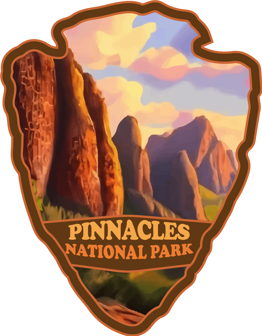 Pinnacles National Park Decal Sticker 6 inches - US National Parks ...