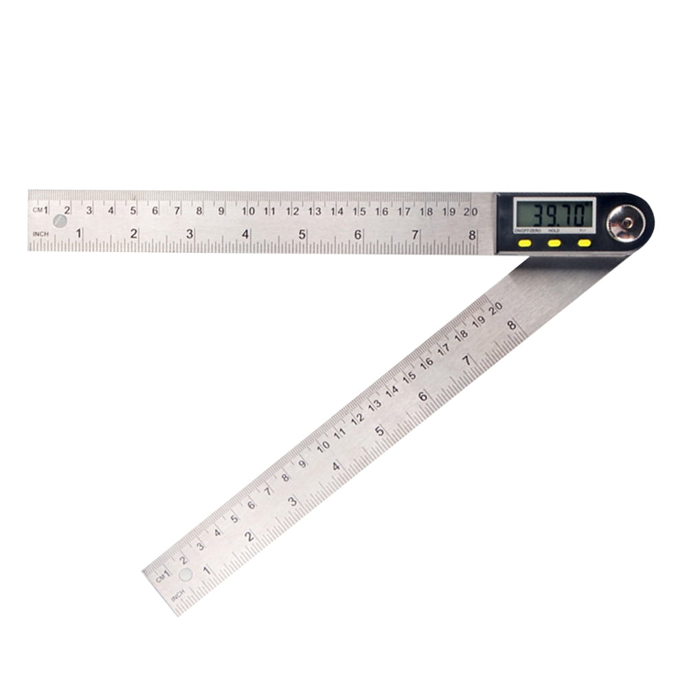 Pinnaco Digital LCD Display Angle Ruler Stainless Steel Electronic Goniometer Protractor ...