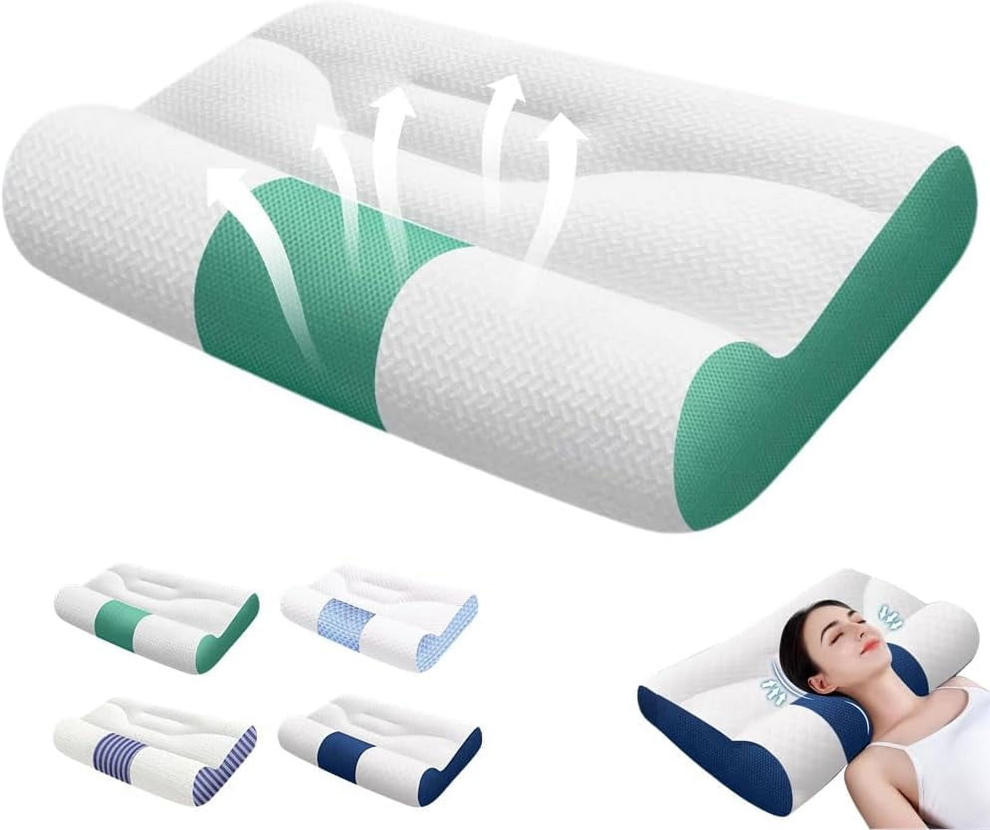 Pinnoize Pillow,2025 New Ergonomic Goose Down Pillow, Cervical Support ...