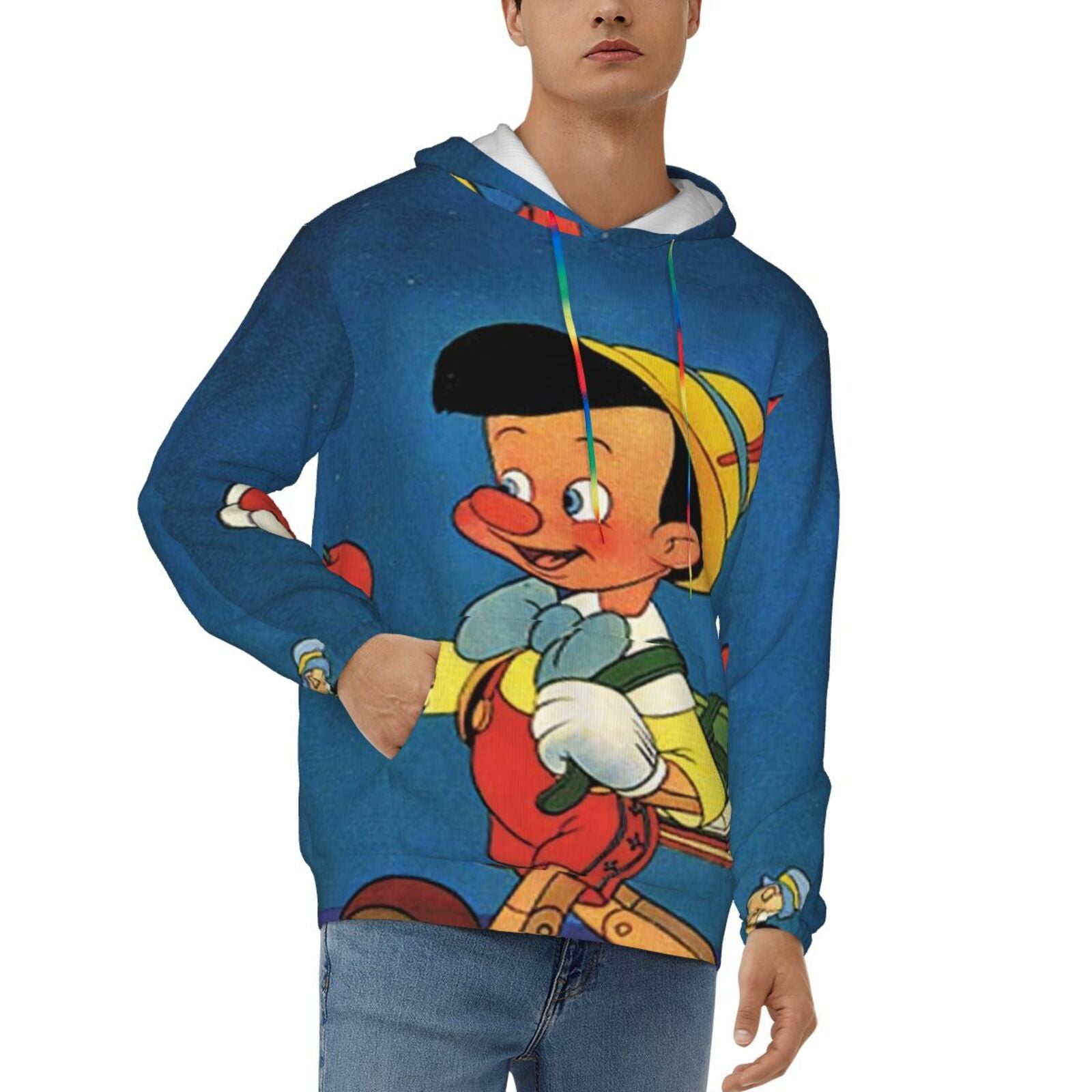 Pinocchio 3d Printed Hoodie With Large Hood And Pockets Unisex ...