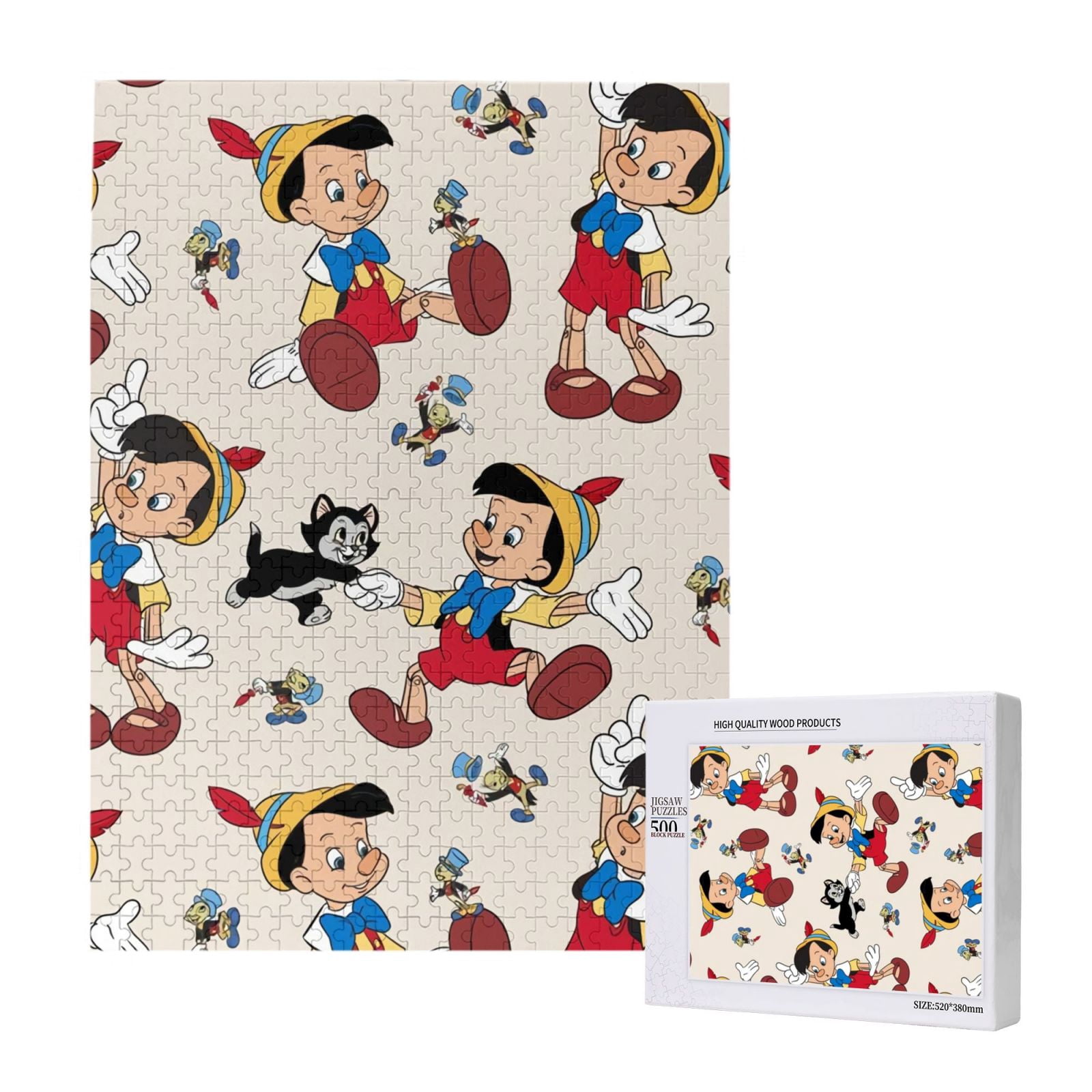 Pinocchio Anime Puzzles Boys Girls Teens 300/500/1000 Piece Wooden ...