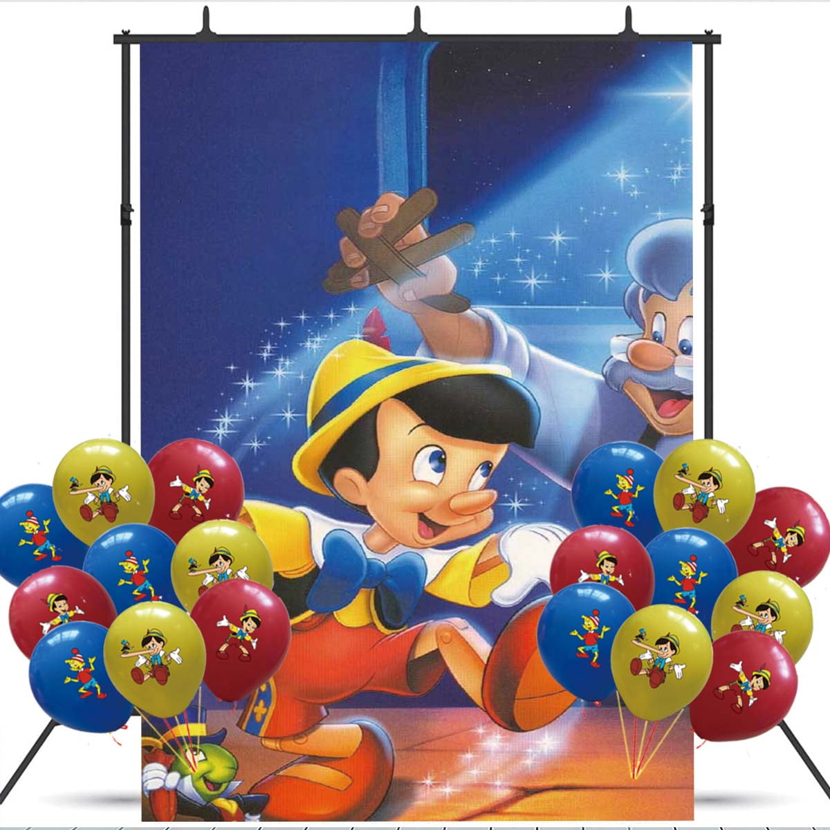 Pinocchio Backdrop Balloons Banner Party Decorations Taspestry Wall ...