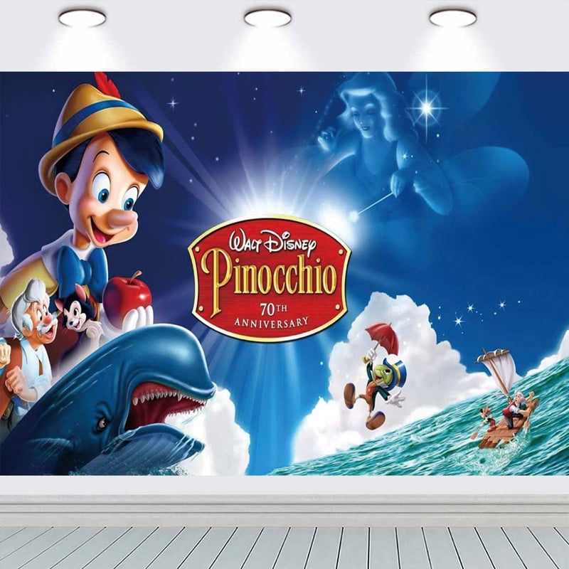 Pinocchio Backdrop Banner Party Supplies Poster Movie Theme Background ...