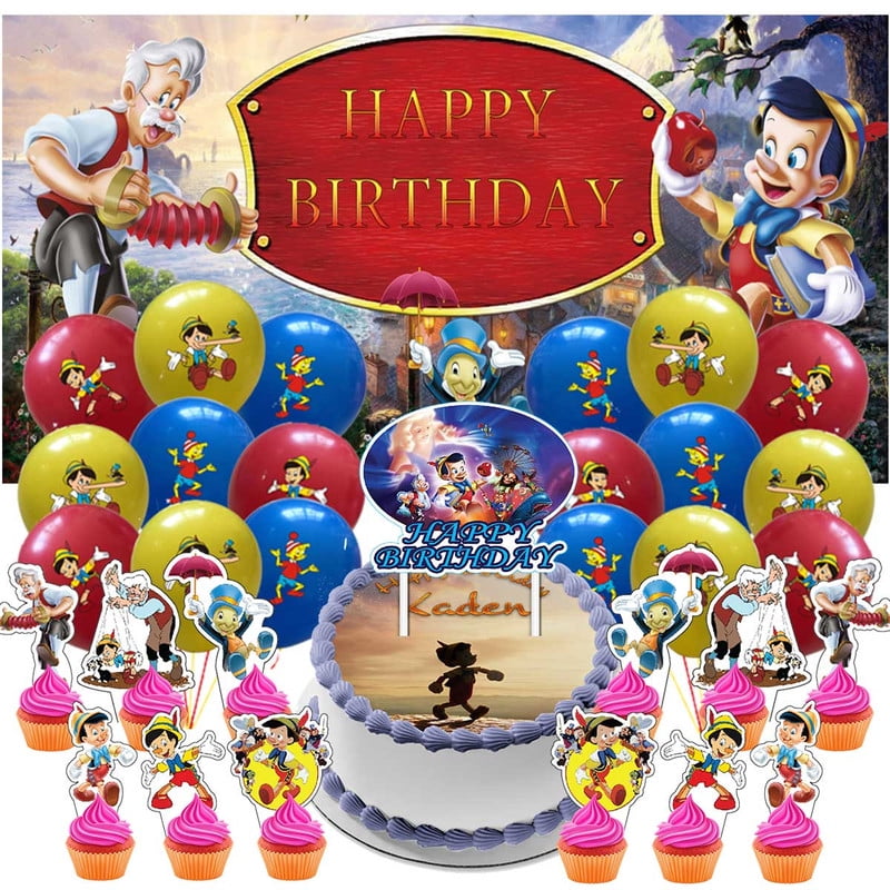 Pinocchio Birthday Set Party Decor Decorations for Kids Supplies Kit ...