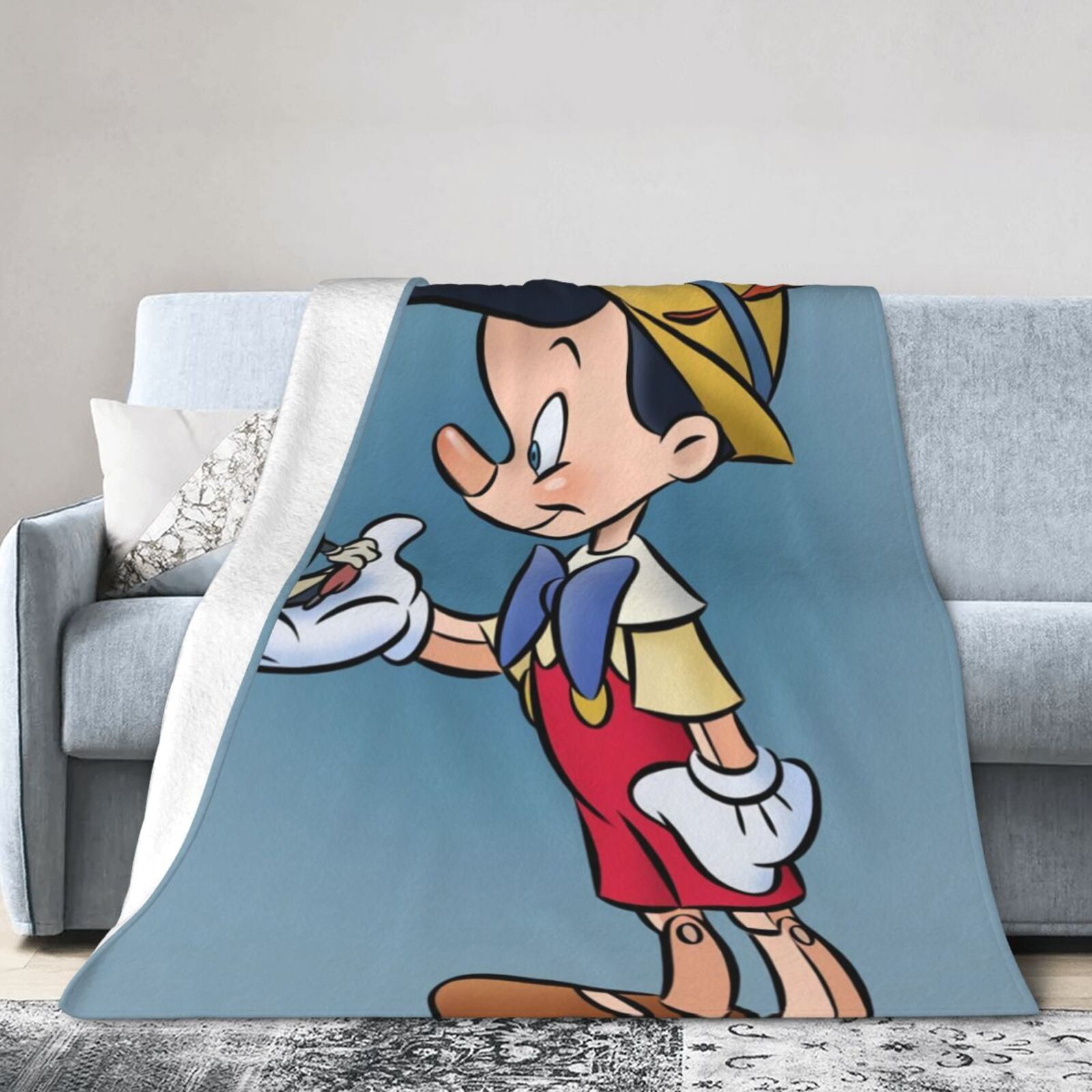 Pinocchio Blanket, Anime Blanket For Bed Sofa Couch, Super Soft Fleece ...
