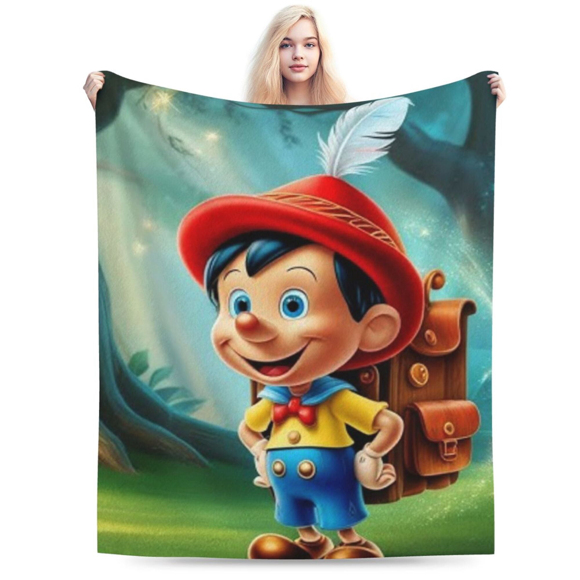 Pinocchio Blanket, Super Soft Throw Blanket for Bed Couch Sofa, Cozy ...
