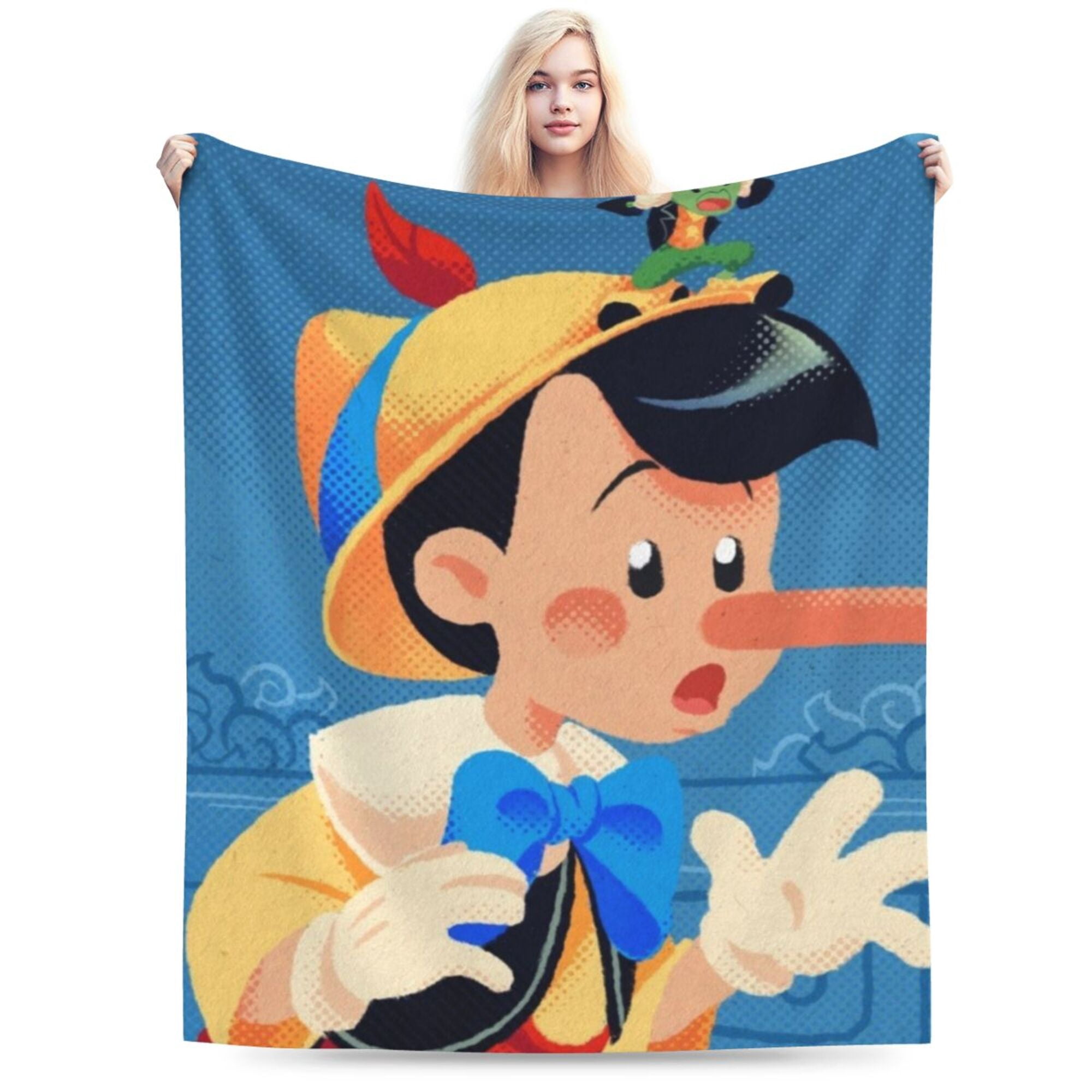 Pinocchio Blanket, Super Soft Throw Blanket for Bed Couch Sofa, Cozy ...
