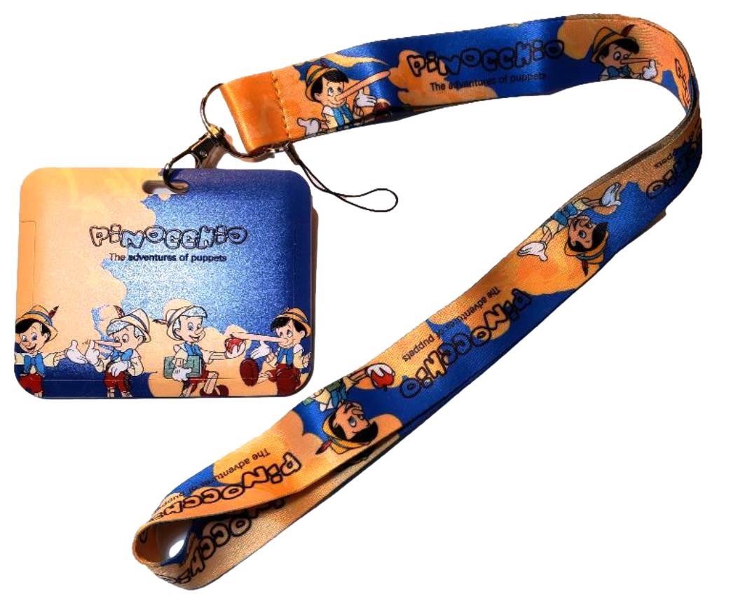 Pinocchio Character Themed Lanyard With ID Holder Keychain - Walmart.com