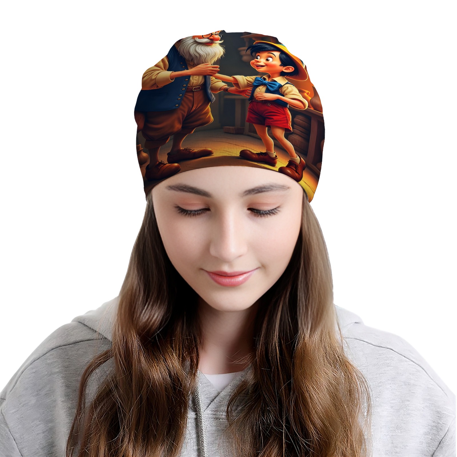 Pinocchio Knitted Beanie: Soft, warm, and stylish, with a comfortable ...
