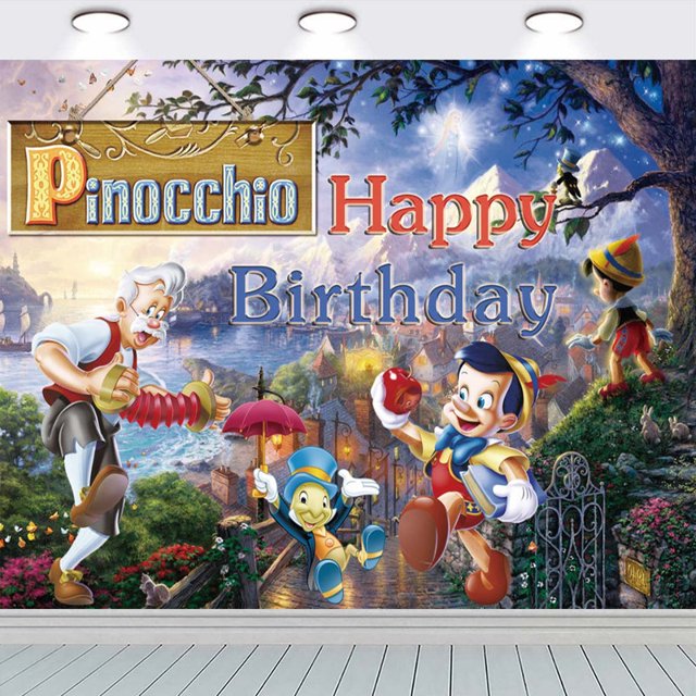 Pinocchio Party Supplies Background Backdrop Taspestry Wall Decor ...
