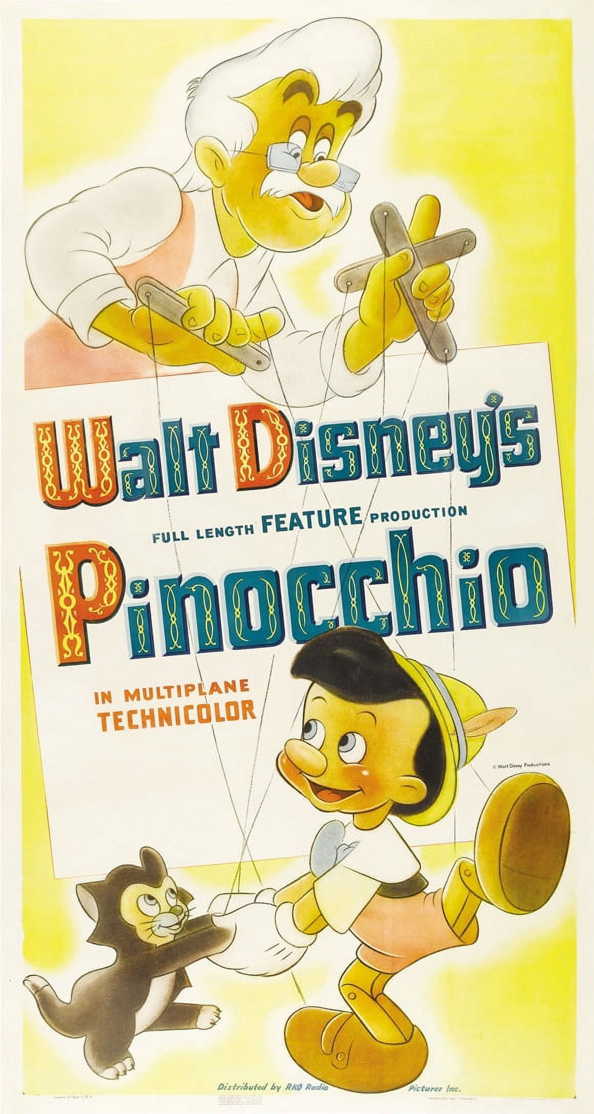 Pinocchio Movie Poster 1940