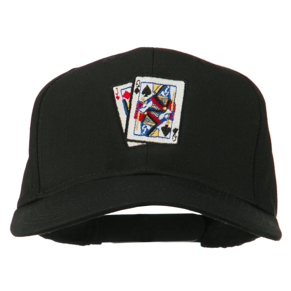Pinochle Card Game Embroidered Cotton Twill Cap - Black OSFM - Walmart.com