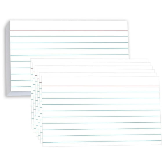 Glipmire Note Index Cards 3x5 with Rings Binder Holder and Dividers,100 ...