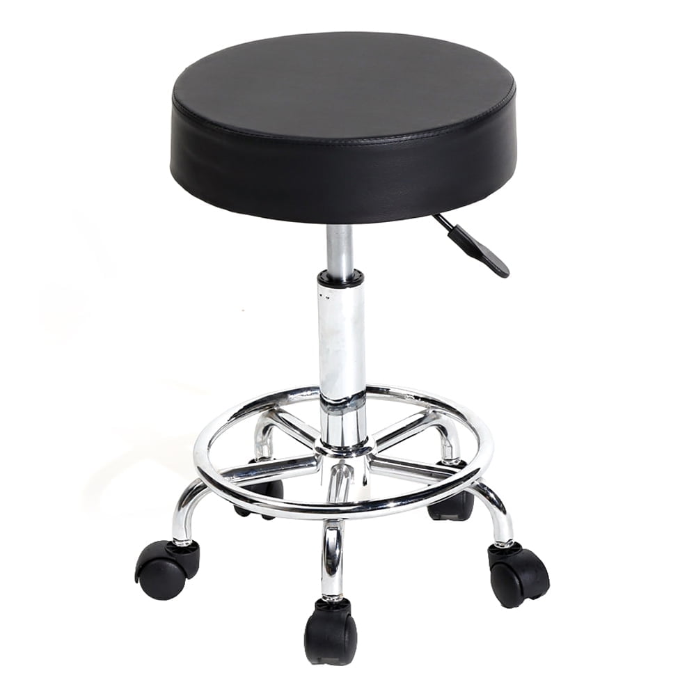 Pinovk Round Stool Ha Ha Feet Rotation Bar Stool Chair Black - Walmart.com