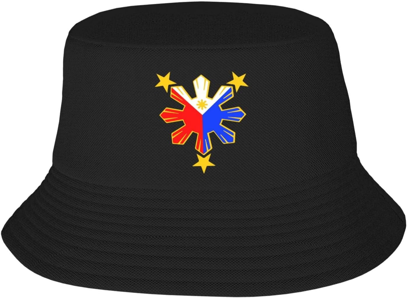 Pinoy Filipino Flag Stars Bucket Hat Reflective Foldable Beach Sun Hats ...