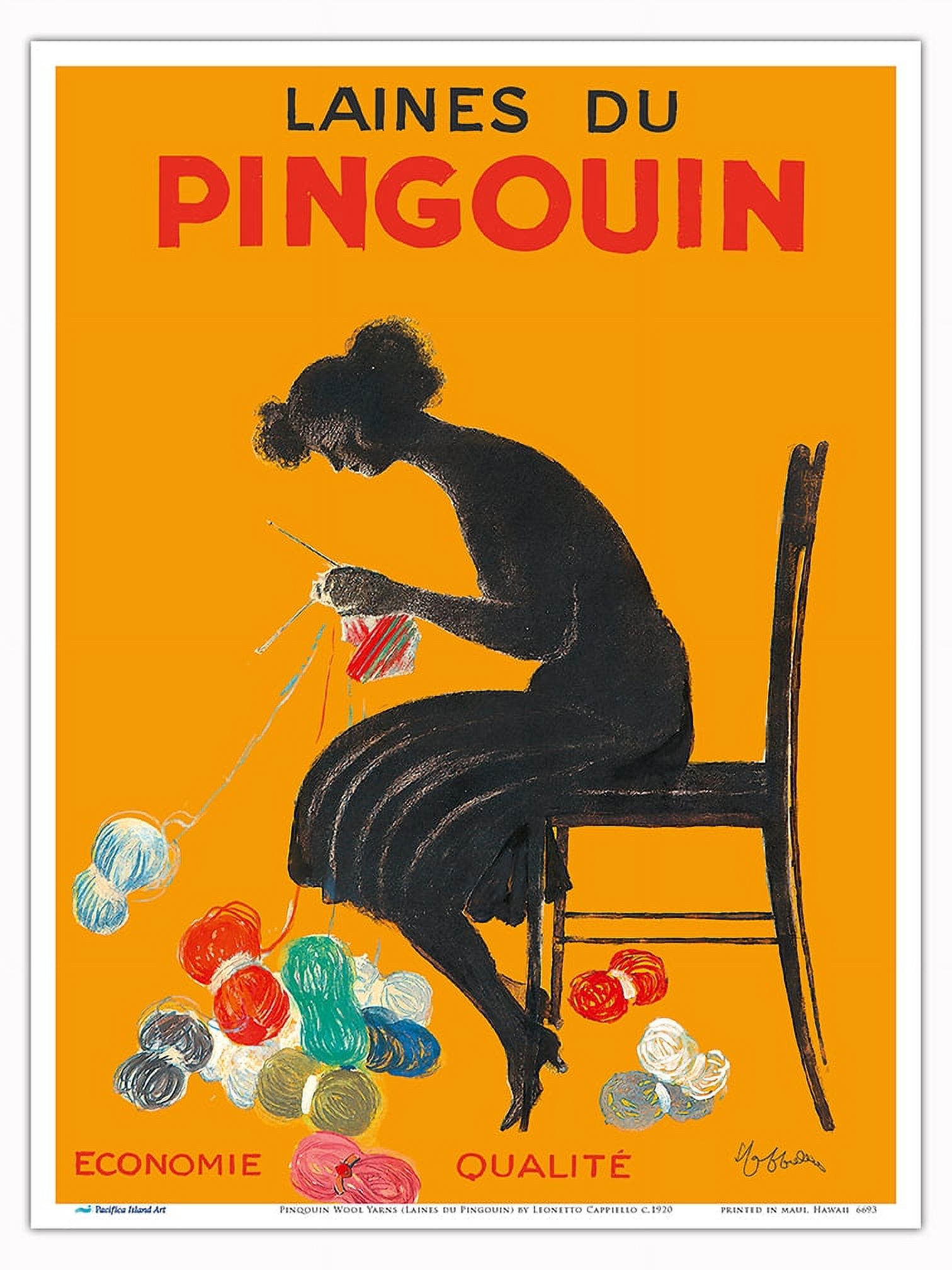 Pinqouin Wool Yarns (Laines du Pingouin) - Vintage French Advertising ...