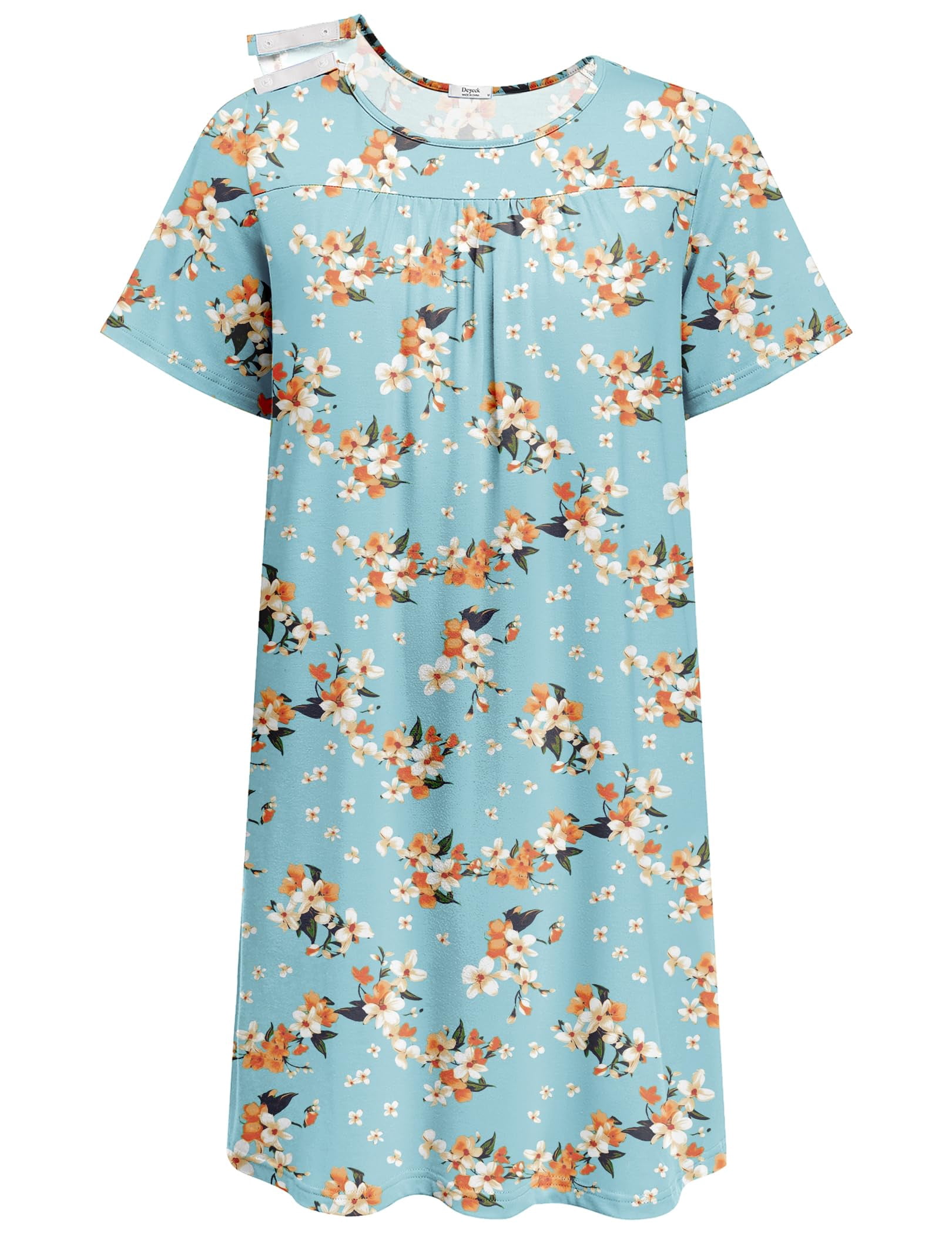 Pinspark Hospital Gowns Open Back for Women Bedridden Nightgowns Back ...