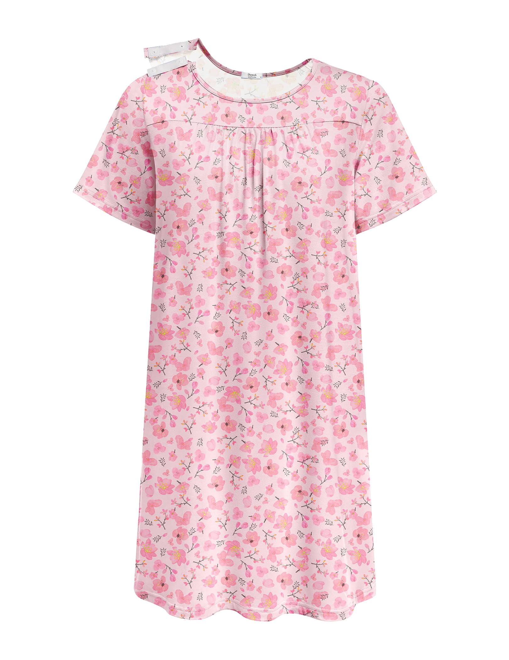 Pinspark Hospital Gowns Open Back for Women Bedridden Nightgowns Back ...