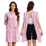 Pinspark Hospital Gowns for Women Open Back Tear Away Short Sleeve ...